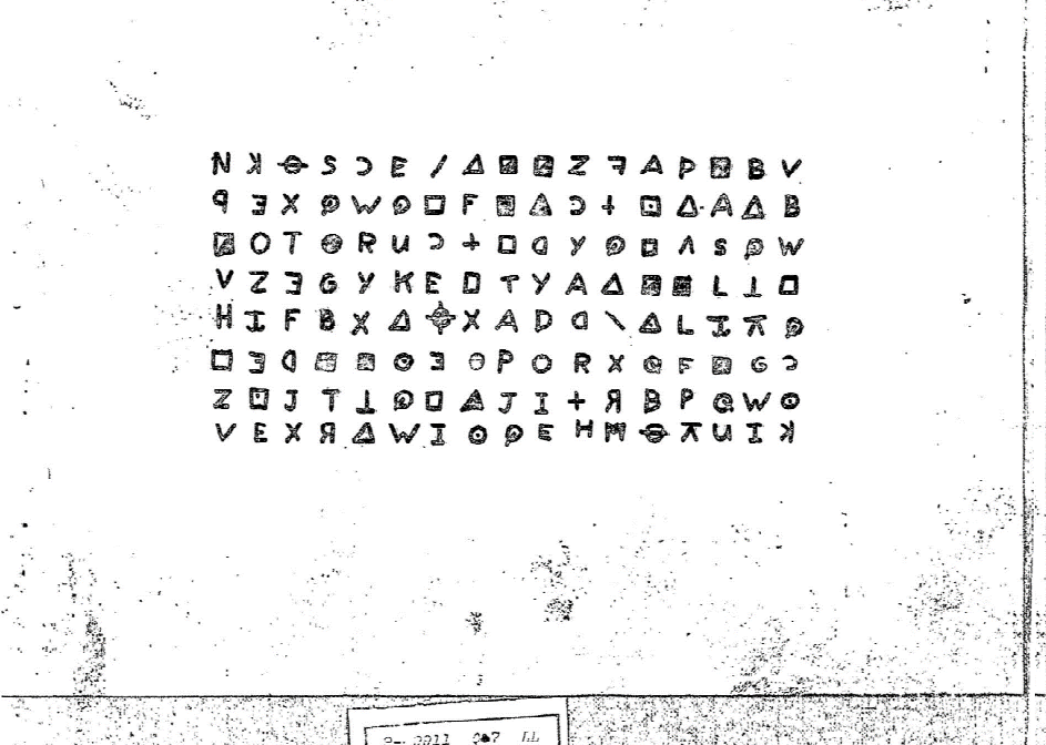1969, 31 luglio. Prime lettere di Zodiac con testo cifrato 408 – Mostro ...